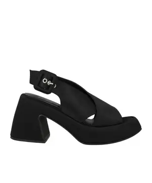 GANNI Satin Slingback Heeled Sandals
