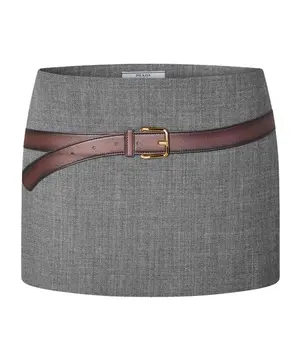 Prada Trompe Mini Skirt