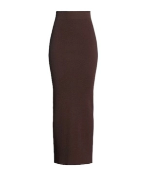 Max Mara Ribbed Pencil Maxi Skirt
