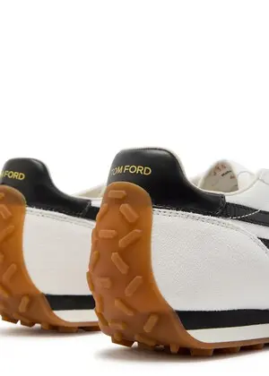 TOM FORD Mick Panelled Mesh-knit Sneakers