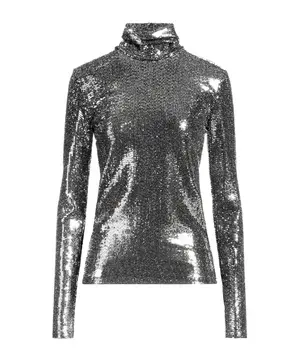 Isabel Marant Étoile Sequin High Neck Long Sleeve Top