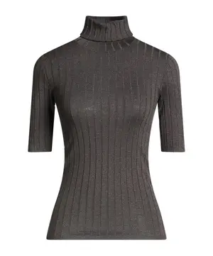 Brunello Cucinelli Short Sleeve High Neck Top