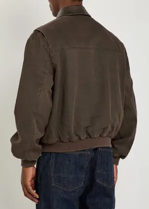 REPRESENT Logo Appliquéd Cotton-twill Bomber Jacket