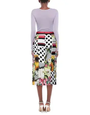Dolce & Gabbana Floral Print Bodycon Skirt