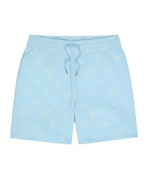 Casablanca Logo-monogrammed Cotton Shorts - Blue