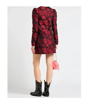 GANNI Jacquard Printed Dress