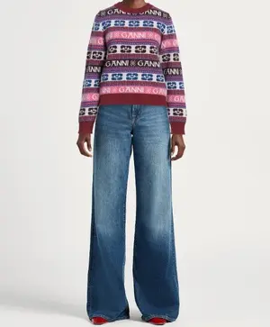 GANNI Crew Neck Sweater