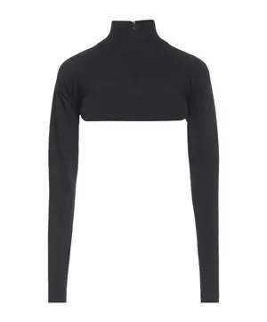 Dolce & Gabbana Minimalist Solid Color Knit Cropped Top - Black