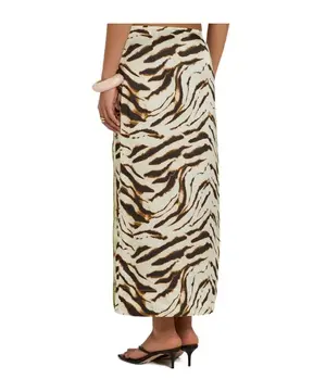 GANNI Zebra Print Floral Dress