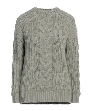 Max Mara Long-sleeved Crew Neck Sweater With Brand Logo