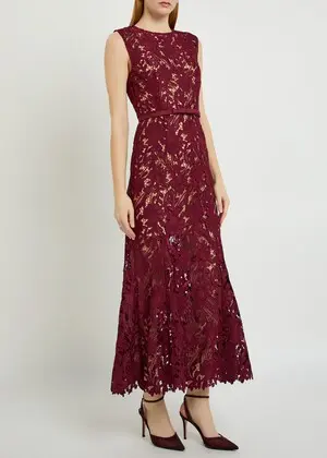 SELF-PORTRAIT Lace Midi Dress