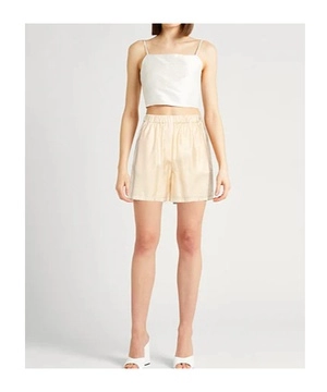 Max Mara Elasticated Bermuda Shorts With Embroidered Logo