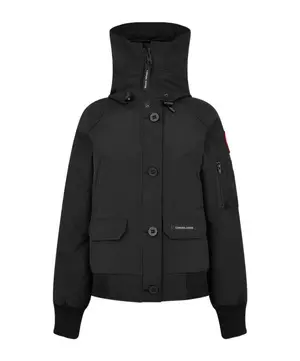 Canada Goose Logo Patch Down Jacket - Black
