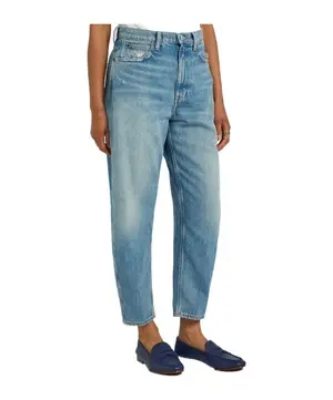 Polo Ralph Lauren Solid-color Straight-leg Ankle Jeans