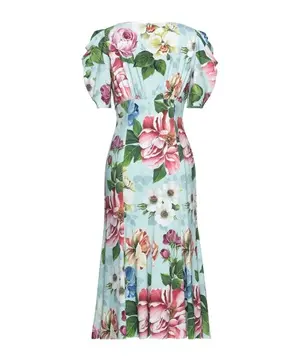 Dolce & Gabbana Floral-print Crepe Flared Dress