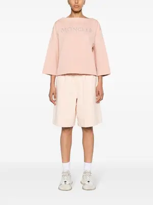 Moncler Round Neck 3/4 Sleeve T-shirt