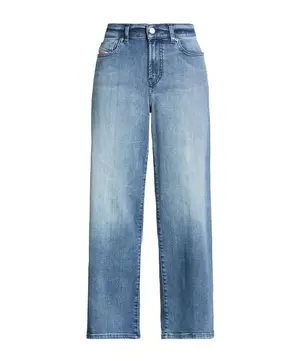 DIESEL® Plain Colour Straight-leg Jeans - Blue