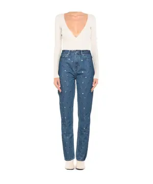 GANNI Slim-fit Embellished Jeans