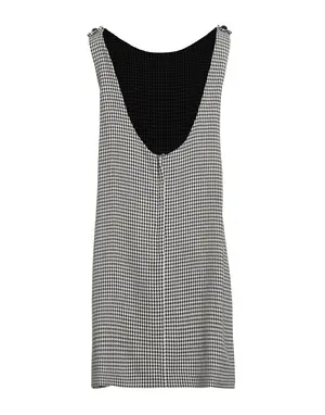 Dolce & Gabbana Sleeveless Houndstooth Tweed Flared Dress