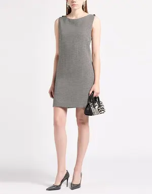 Dolce & Gabbana Sleeveless Houndstooth Tweed Flared Dress