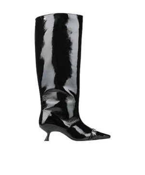 GANNI Knee-high Glossed Boots