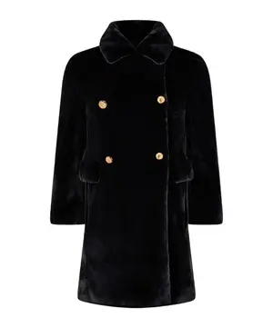 Prada Double-breasted Coat - Black