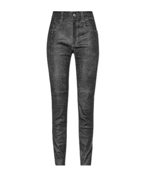 Isabel Marant Étoile Solid Color Leather Trousers - Black