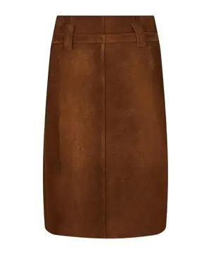 Prada Suede Midi Skirt