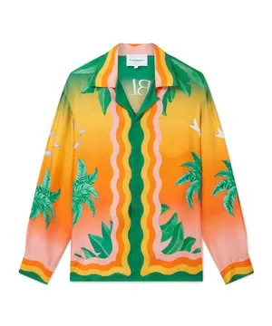 Casablanca Tennis Club Graphic Printed Shirt - Multicolor