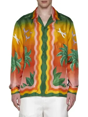 Casablanca Tennis Club Graphic Printed Shirt