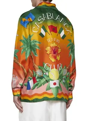 Casablanca Tennis Club Graphic Printed Shirt