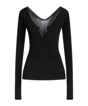 Jacquemus Plain Colour Knitted Lightweight Knit - Black