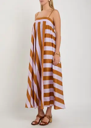 Zimmermann Striped Silk Maxi Dress