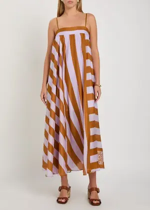 Zimmermann Striped Silk Maxi Dress