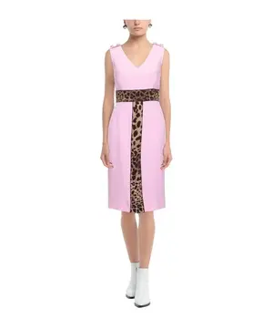 Dolce & Gabbana Leopard Print Midi Dress