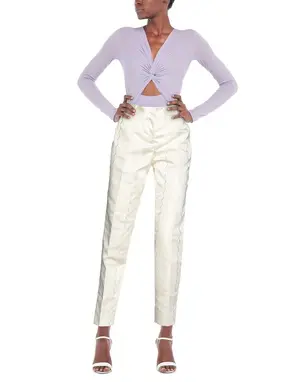 Dolce & Gabbana Minimalist Solid Color Satin Pants