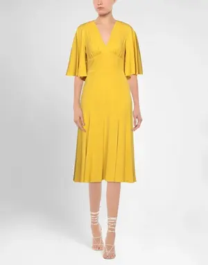 Dolce & Gabbana Crepe Flared Midi Dress