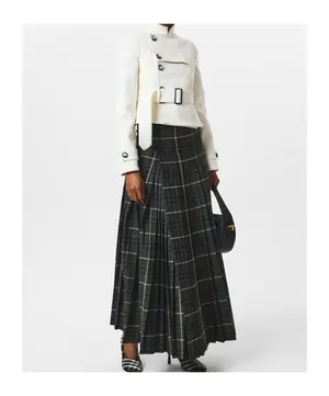 Burberry Stretch Cotton Blend Tailored Jacket