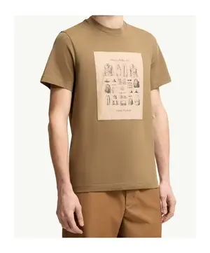 Moncler Safari Wardrobe Print Cotton T-shirt