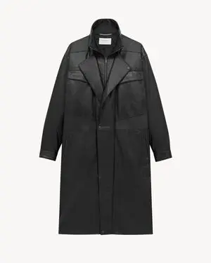 Saint Laurent Zip-up Long Coat