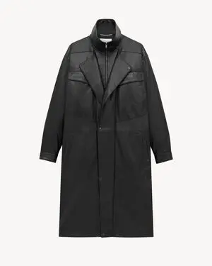 Saint Laurent Zip-up Long Coat