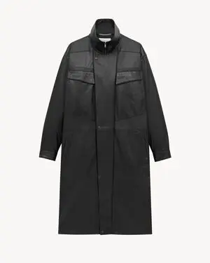 Saint Laurent Zip-up Long Coat