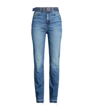 GANNI Straight-leg Jeans With Belt Detail