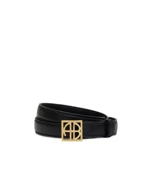 ANINE BING Monogram Belt - Black