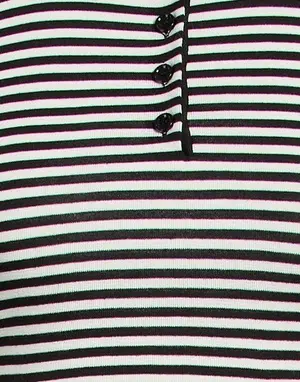 Dolce & Gabbana Striped Wool Knit Polo - Multicolor