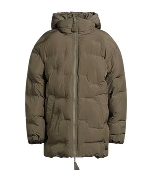GANNI Hooded Down Jacket - Brown