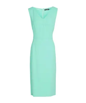 Dolce & Gabbana Sleeveless V-neck Midi Dress