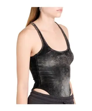DIESEL® Minimalist Solid Color Sleeveless Top - Nude