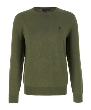 Polo Ralph Lauren Crewneck Sweater With Embroidered Logo - Green