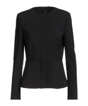 Max Mara Solid Color Jacket - Black